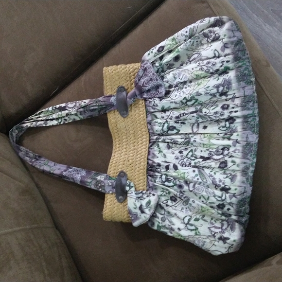 Modern Vintage | Bags | Mod Gorgeous Straw Boho Butterfly Purse ...